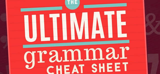 English Grammar Cheat Sheet For Students | urbanest